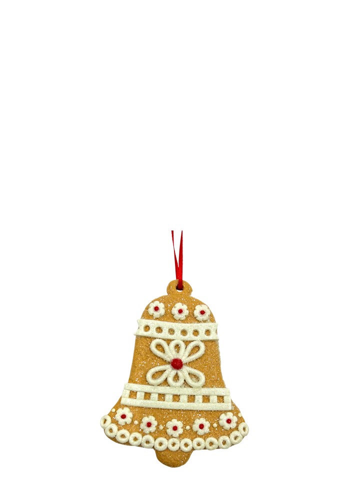 Tree Ornament Gingerbread Bell | St Nicholas Christmas Cave