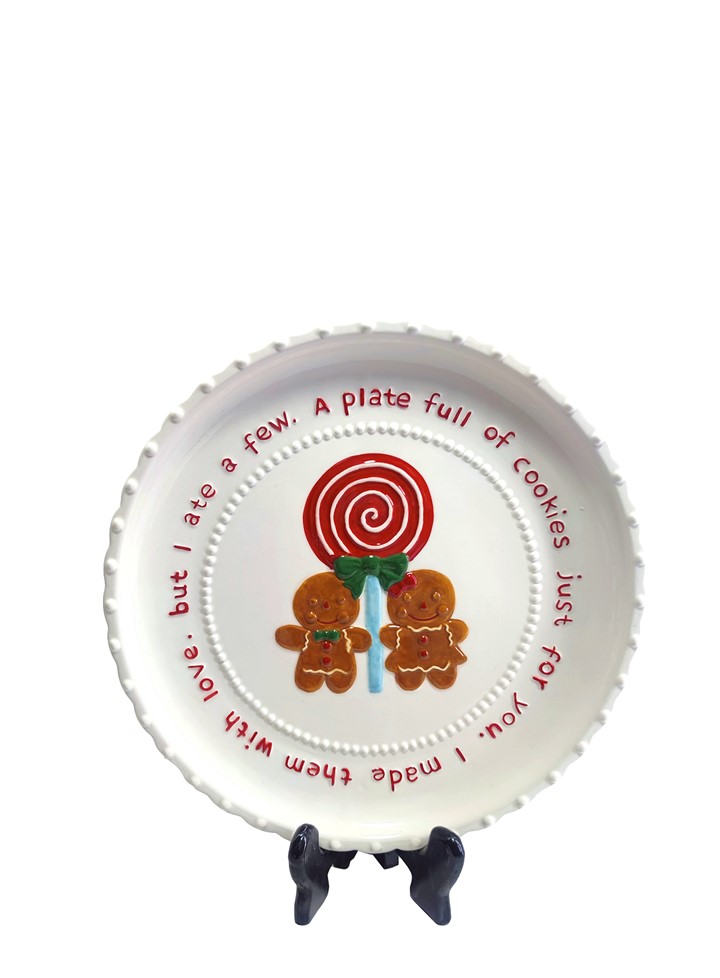 Tableware Gingerbread Dinner Plate | St Nicholas Christmas Cave
