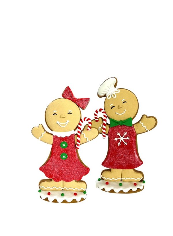 Gingerbread Boy and Girl Figurine | St Nicholas Christmas Cave