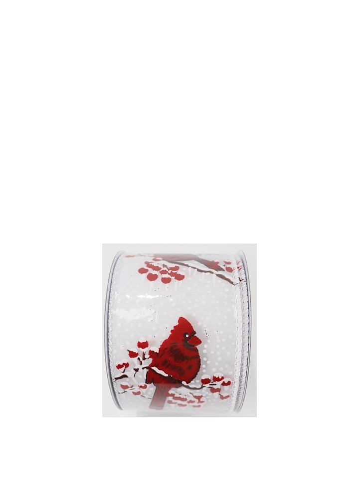 Christmas Ribbon Red Cardinal | St Nicholas Christmas Cave