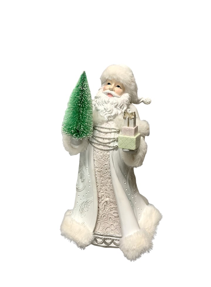 Winter Wonderland White Santa | St Nicholas Christmas Cave
