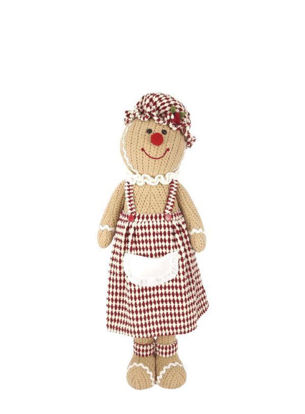 Gingerbread Man Girl Honey Figurine | St Nicholas Christmas Cave