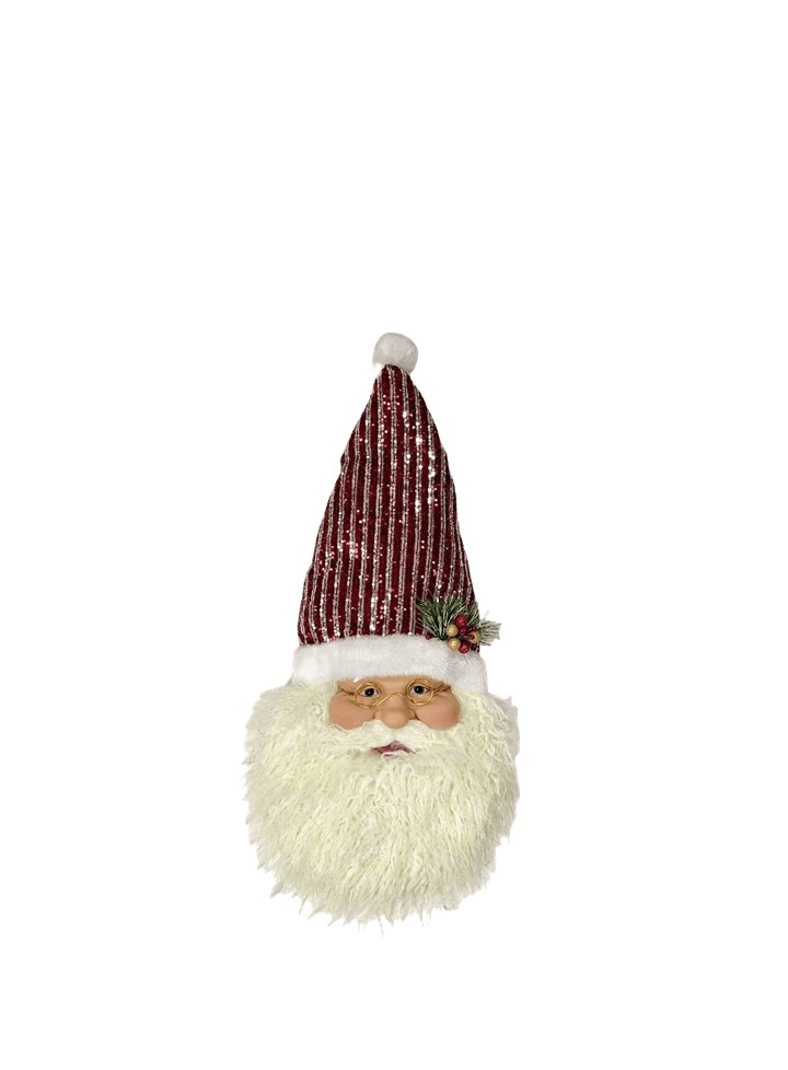 Traditional Santa Head Decor | St Nicholas Christmas Cave