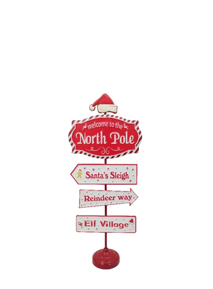 Outdoor North Pole Candy Sign | St Nicholas Christmas Cave