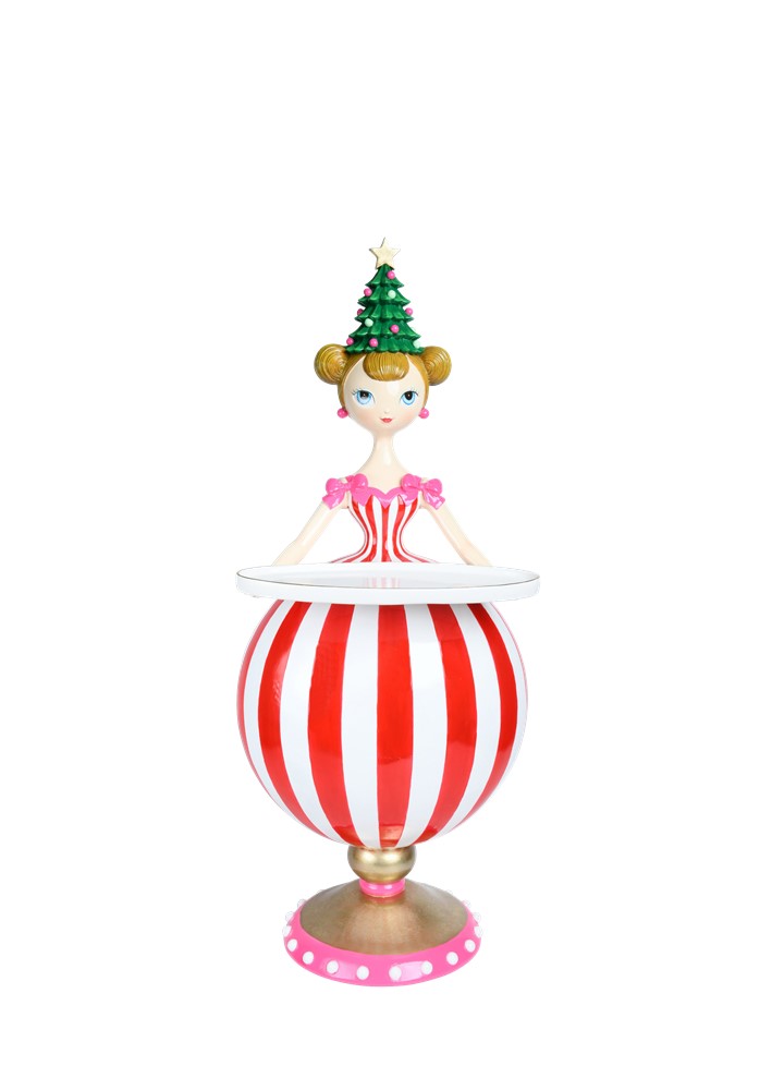 Candy Cane Princess with Tray | St Nicholas Christmas Cave