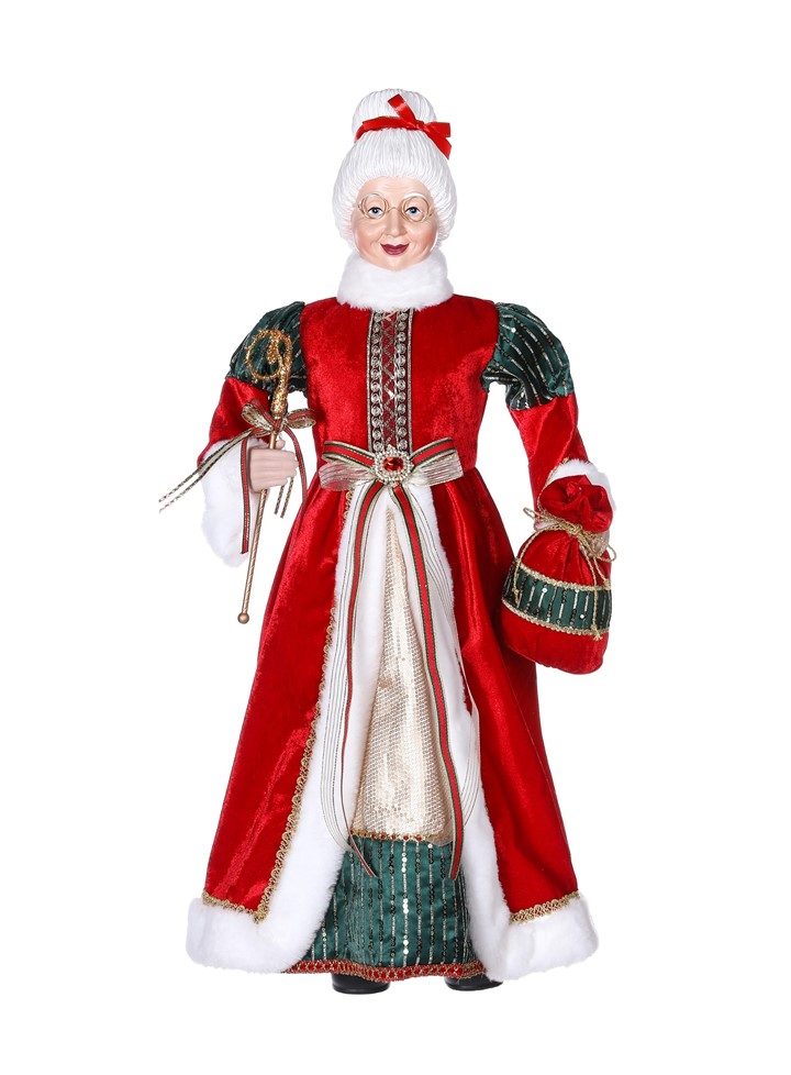 Traditional Elegance Mrs Claus | St Nicholas Christmas Cave
