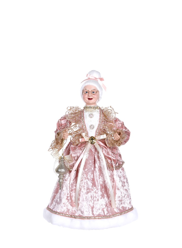 Parisian Christmas Mrs Claus Figurine | St Nicholas Cave