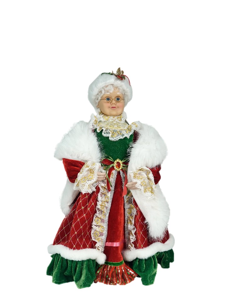 Christmas Charm Mrs Claus Figurine | St Nicholas Christmas Cave