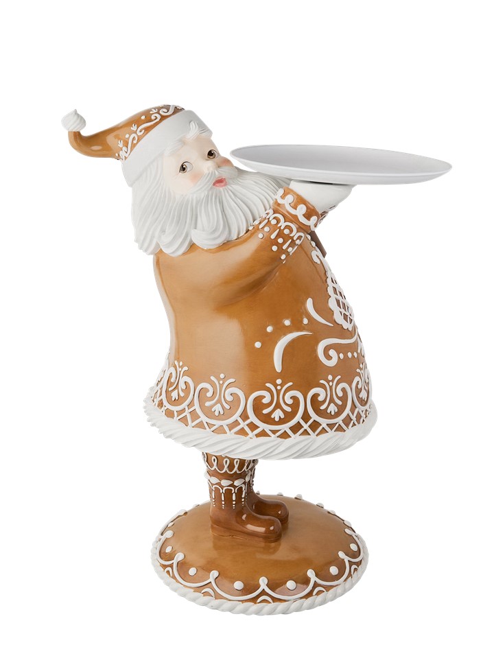 Santa with Serving Platter | St Nicholas Christmas Cave