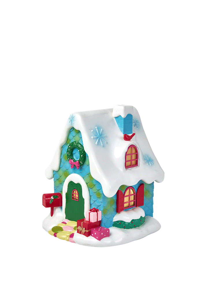 Retro Christmas House LED | St Nicholas Christmas Cave