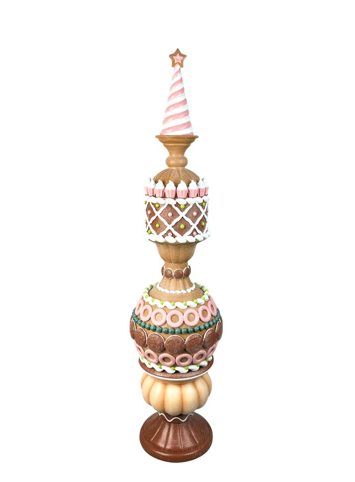 Gingerbread Topiary Decor | St Nicholas Christmas Cave