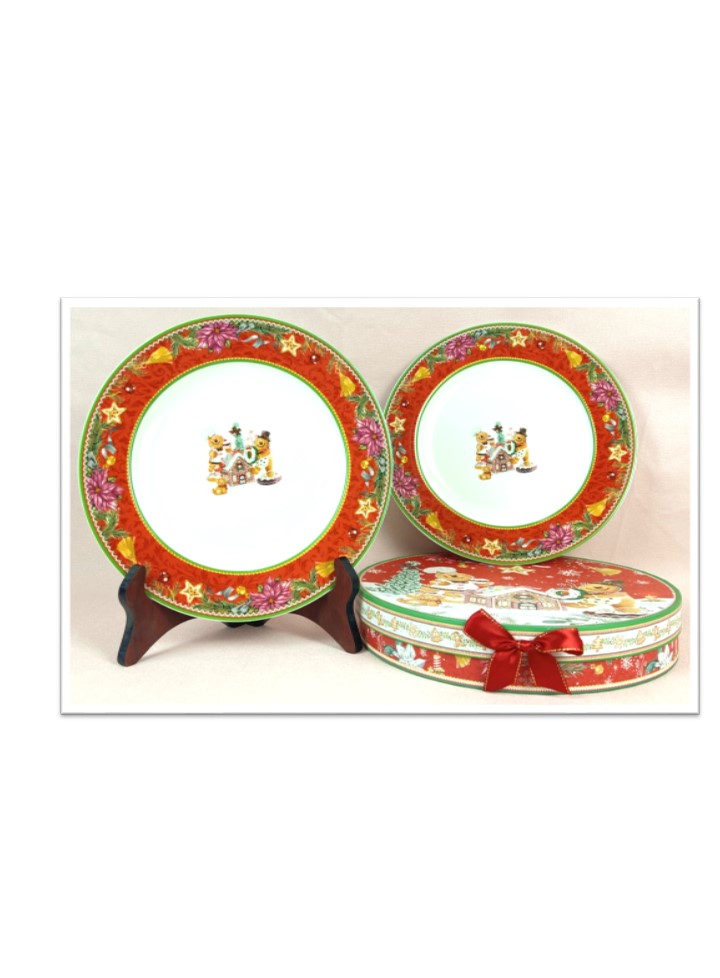 Dinnerware Gingerbread Dinner Plate Set | St Nicholas Cave