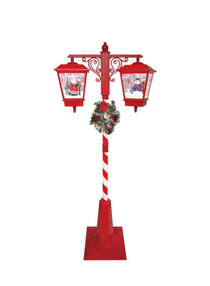 LED Double Snow Lamp Musical | St Nicholas Christmas Cave