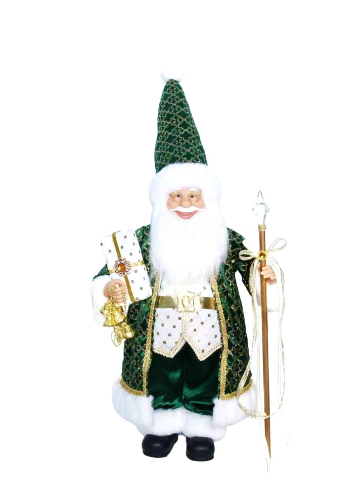 Regal Green Santa | St Nicholas Christmas Cave
