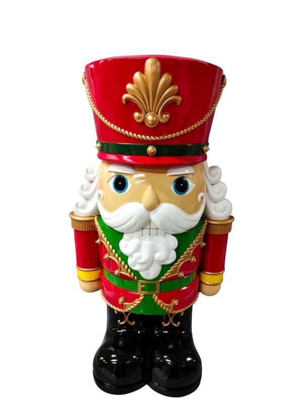 Stumpy Fat Nutcracker Traditional - St Nicholas Christmas Cave