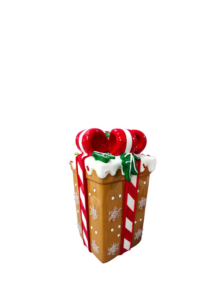 Gingerbread Glow Gift Large LED - St Nicholas Christmas Cave