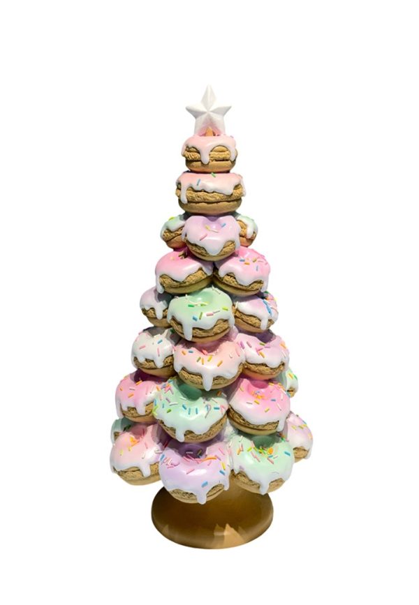 Pastel Sugarplum Donuts Tree - St Nicholas Christmas Cave
